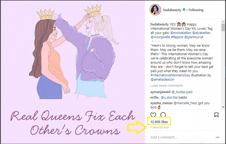 How Huda Beauty Built 24MM Instagram Followers in 6 Years