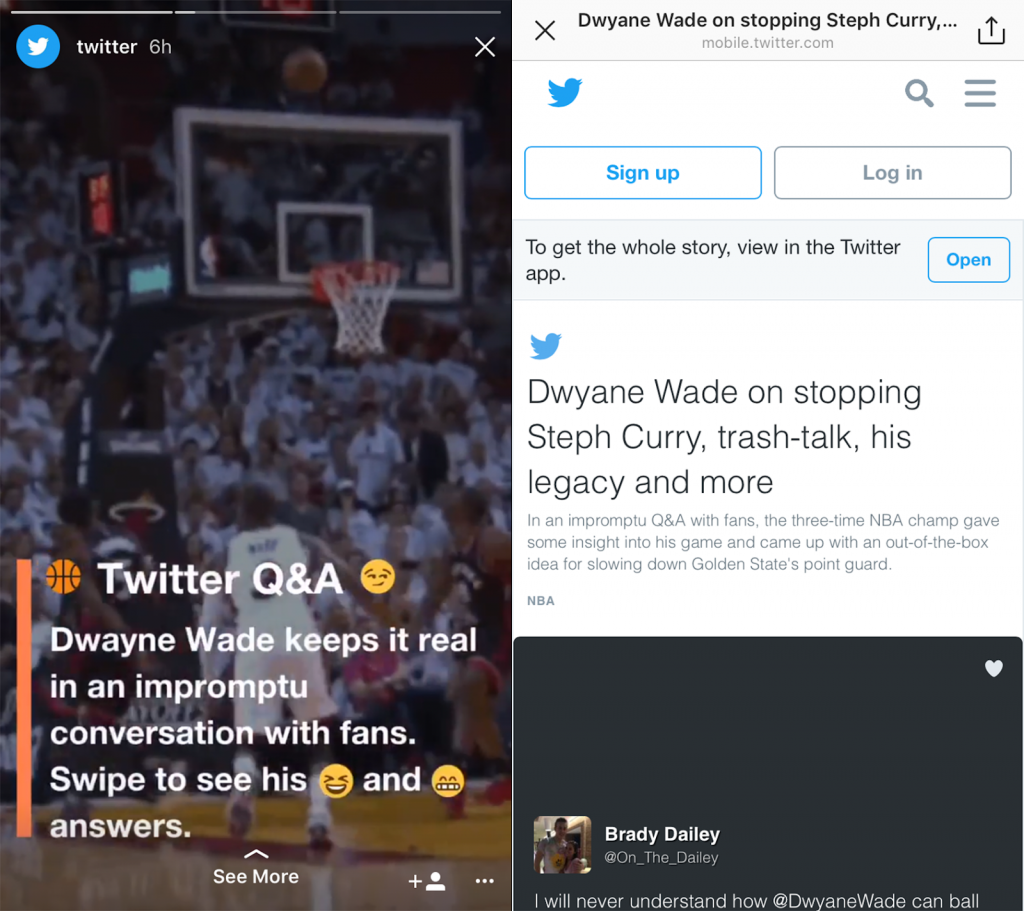 How to Add “Swipe Ups” (Links) to IG Stories